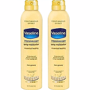 Vaseline Intensive Care Spray Moisturizer Essential Healing, 6.5 oz (Pack of 2)