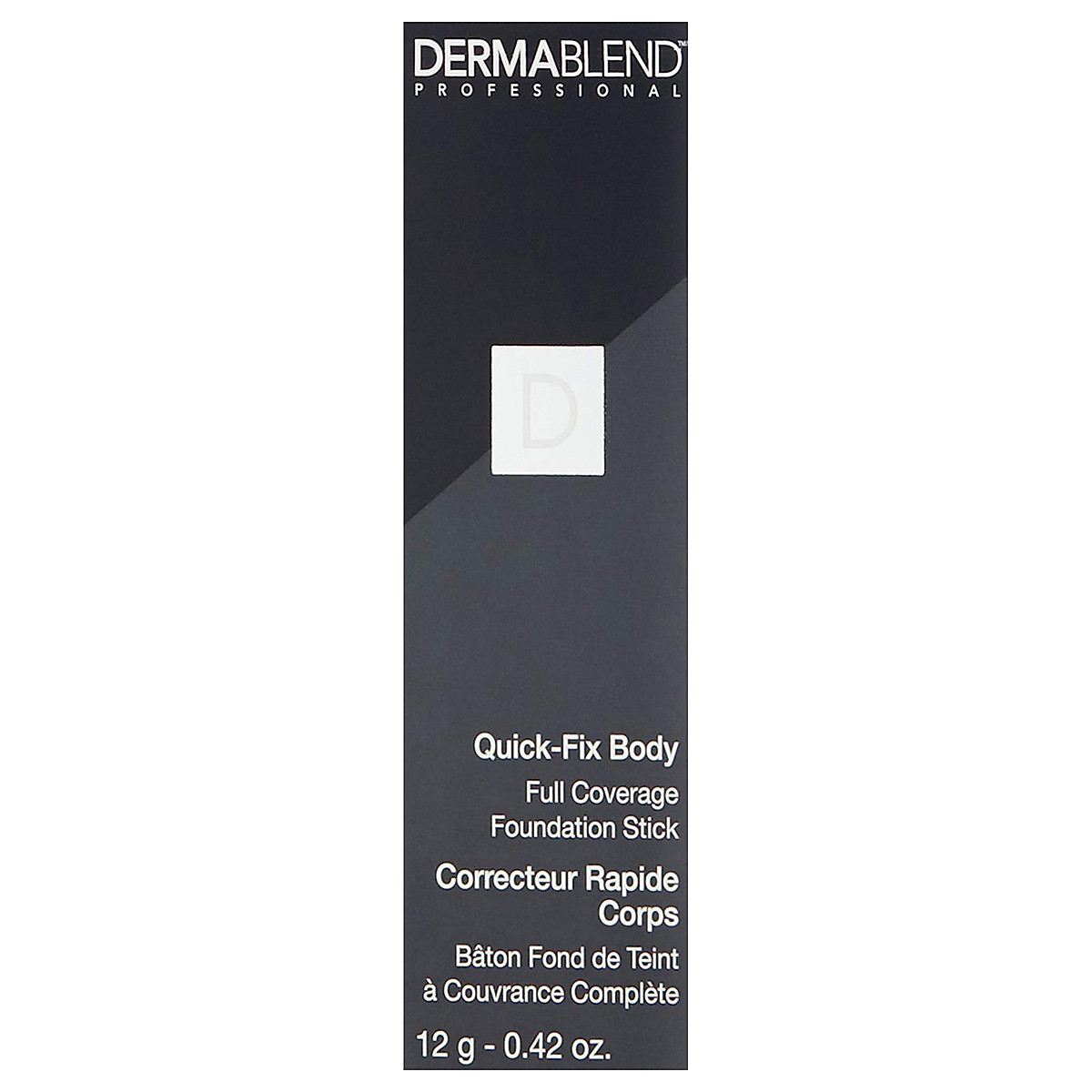 Dermablend Quick-Fix Body Makeup Full Coverage Foundation Stick, Water-Resistant Body Concealer for Imperfections & Tattoos, 0.42 Oz