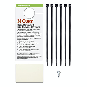 CURT 56046 Vehicle-Side Custom 4-Pin Trailer Wiring Harness, Fits Select Chevrolet Impala