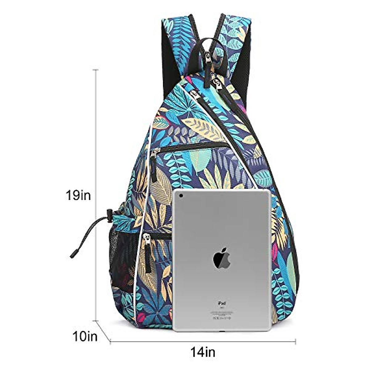 Sucipi Pickleball Bag Pickleball Backpack for Women Men Tennis Bag Tennis Backpack Reversible Pickleball Paddle bag Tennis Rackets Bags for Ladies Purple Leaf