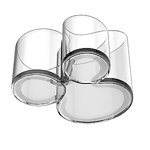 BS-MALL Makeup Brush Organizer for Countertop Display Container Cosmetics Brushes Desk Stand Different Size Brushes