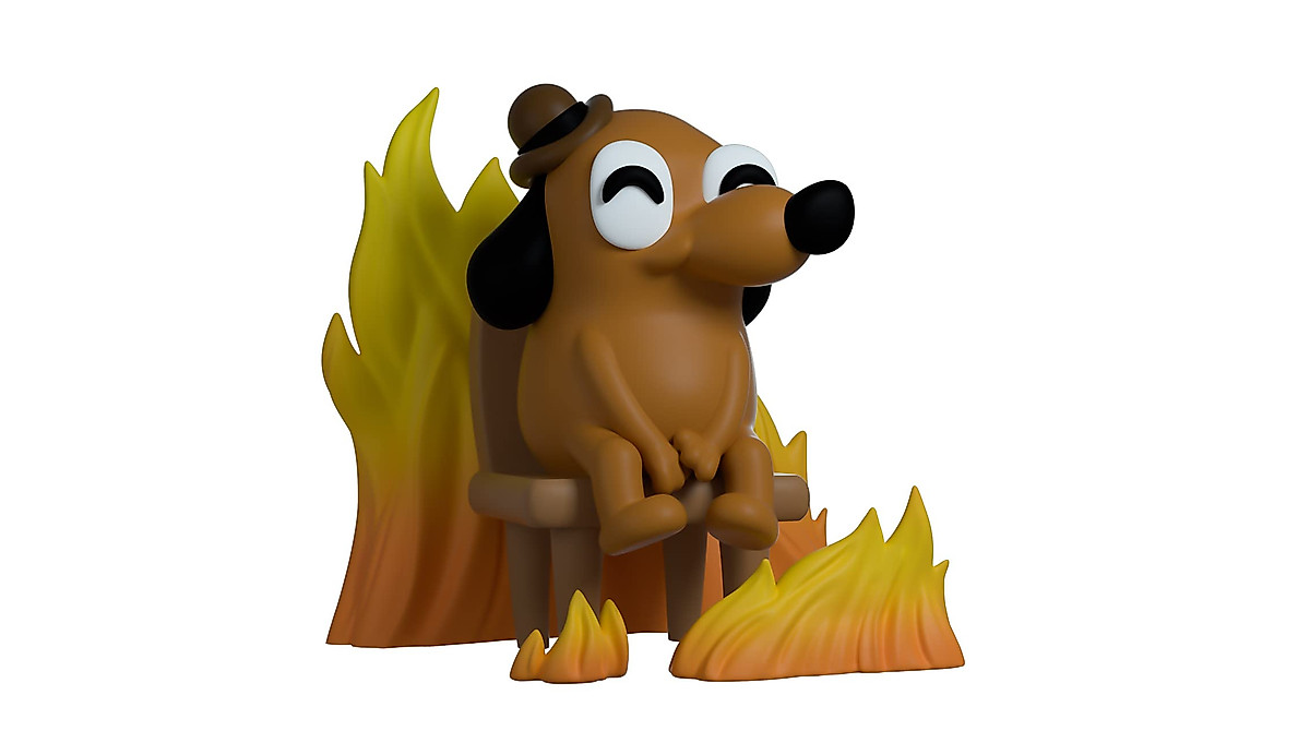 Youtooz This is Fine Dog Vinyl Figure - Meme Collection