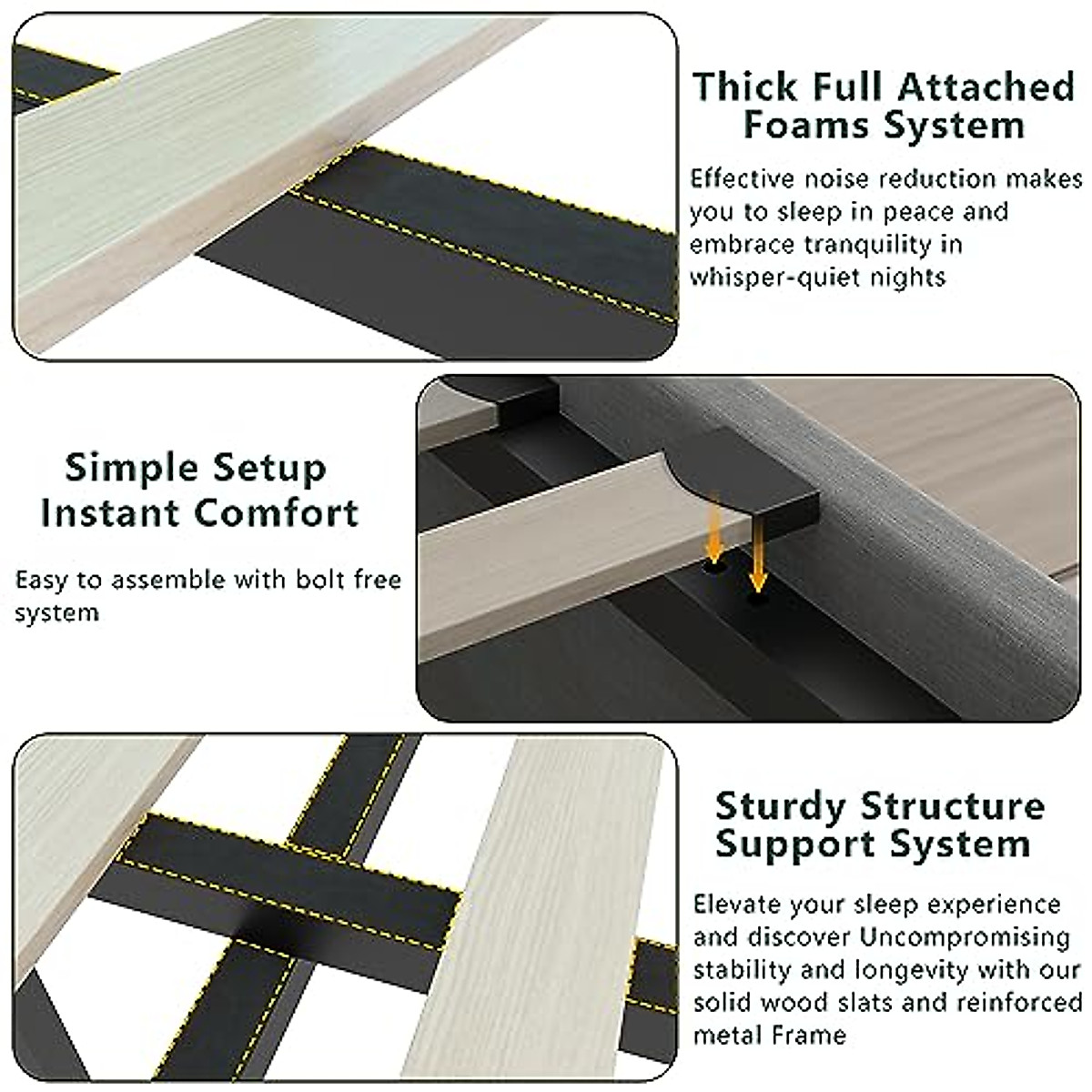 Loomie Queen Lift Up Bed Frame with Charging Station & LED Lights, Upholstered Bed with Button Tufted Wingback Storage Headboard, Hydraulic Storage, No Box Spring Needed, Wood Slats Support,Light Grey