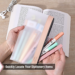 Mr. Pen- Clear Pencil Pouch, 3 Pack, Clear Pencil Case, Pencil Bags, Clear Pouch, Pencil Case for Kids Pencil Case, Clear Makeup Pouch, Kids Pencil Pouch, Pencil Cases, Clear Make Up Bag