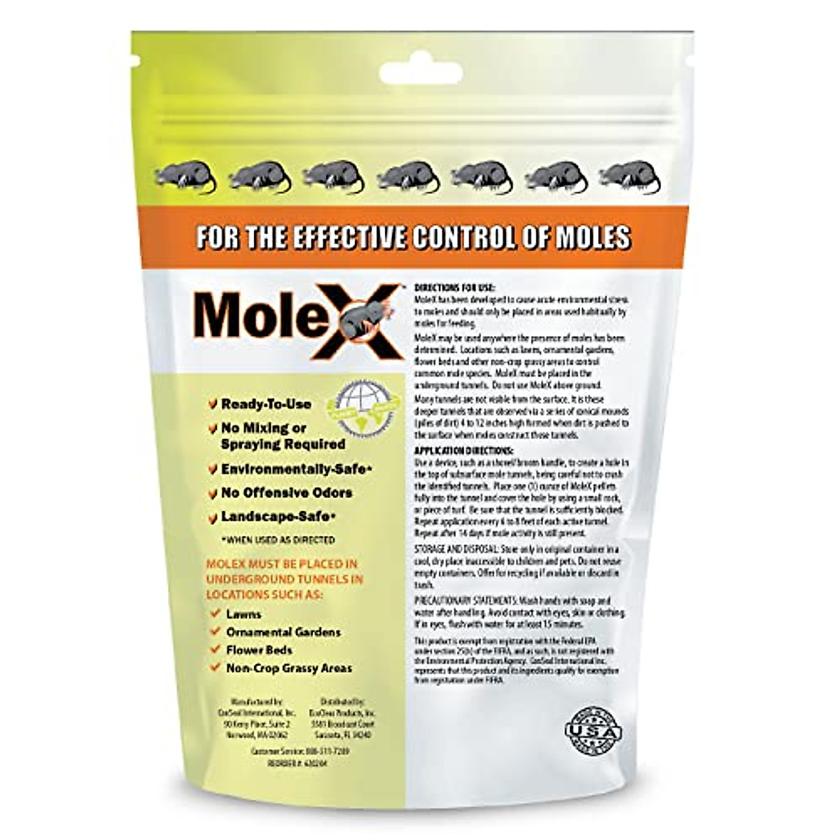 MouseX MoleX 8oz Bag, MoleX All-Natural Non-Toxic