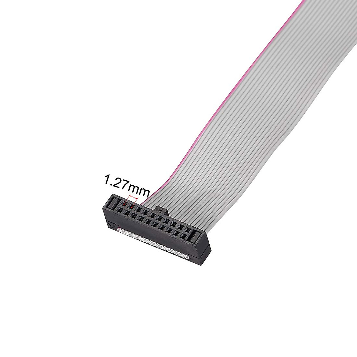 uxcell IDC Wire Flat Ribbon Cable FC/FC Female Connector A-Type 20Pins 1.27mm Pitch 20cm Length