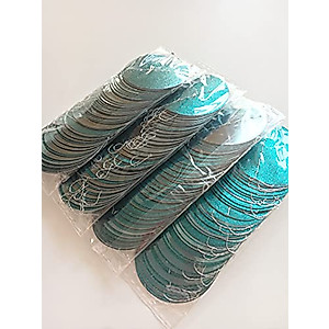 Hellensp Sage Green Circle Garland 4 Pack Green Dots Paper Garland String Hanging Backdrop 52 feet Teal Circle Garland for Birthday Rustic Wedding Baby Shower Vintage Party