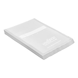 VestaEco Commercially Compostable Vacuum Seal Bags - Embossed - 8 x 12 Inches - 100 Vacuum Seal Bags per Pack