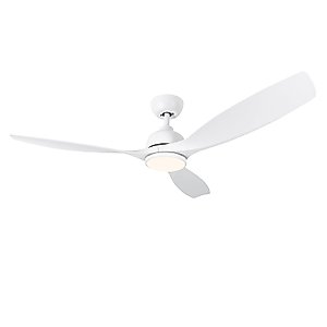 SODSEA 52 Inch Ceiling Fan with Lights, white Modern Ceiling Fan with Remote/APP Control Dimmable 3-Color Temperature,2 Rods, ceiling fan with lights remote control.for Indoor/Outdoor…