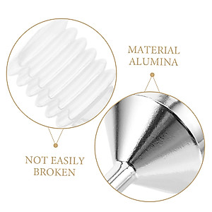 Baluue 12pcs 2.5 Inch x 0.6 Inch Small Metal Funnels with 2 Pack Mini Pipette for Filling Bottle and Containers, Oil and Liquid Filling and Tranfer Funners Tool Kit