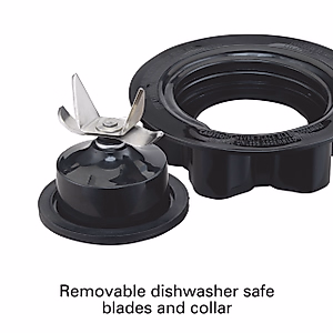 Hamilton Beach Smart Blender with 5 Functions & 40oz Glass Jar for Shakes and Smoothies, Black (56207)