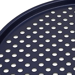 Zyliss Durable Non-Stick Pizza Tray | Carbon Steel | Dark Blue | Pizza Tray/Bakeware | Dishwasher Safe | 5 Year Guarantee…