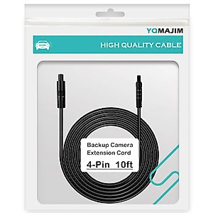 4 Pin Backup Camera Extension Cable,4 Pin 10 Ft Dash Cam Extension Cord 4 Pin Camera Cable for Reverse Camera Car Recorder Rear View Camera(10 ft)