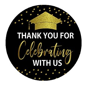 SUAVEC SELPONT for Celebrating with Me Stickers, Graduation Fav Garden Sculpture Outdoor Decoration