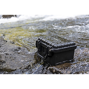 MEIJIA Portable All Weather Waterproof Camera Case With Foam,Fit Use of Drones,Camera,Equipments,Elegant Black,10.62 x9.68x6.87inches