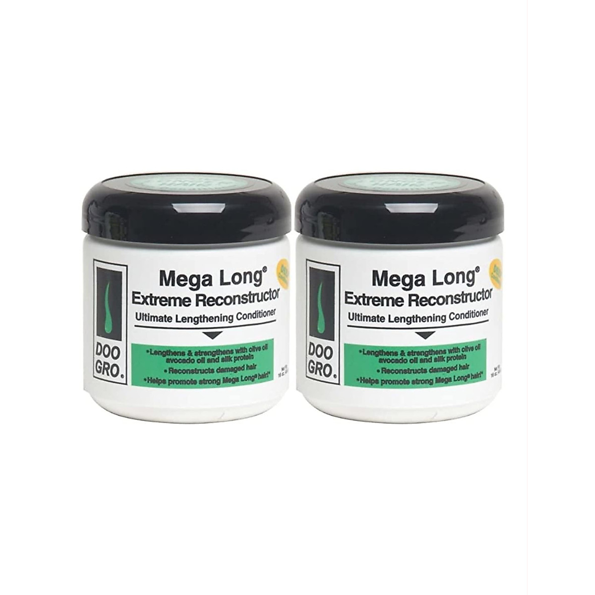 DOO GRO Mega Long Extreme Reconstructor Ultimate Lengthening Conditioner, 16 oz (Pack of 2)