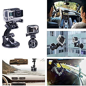 Smatree Suction Cup Mount Compatible for GoPro MAX / GoPro Hero 9/8/7/6/5/4/3+/3/Session/GOPRO HERO 2018/DJI OSMO Action Camera