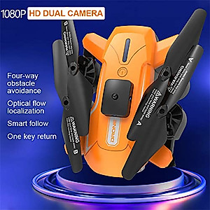 MORESEC Drone with Dual Camera, 1080P HD FPV Camera Folding Aerial Drone Remote Control Toys Gifts for Boys Girls with Altitude Hold Headless Mode One Key Start Speed Adjustment Quadcopter #Day