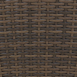 Sunnydaze Tall Square Polyrattan Indoor/Outdoor Planter - 20-Inches Tall - Set of 2 - Brown