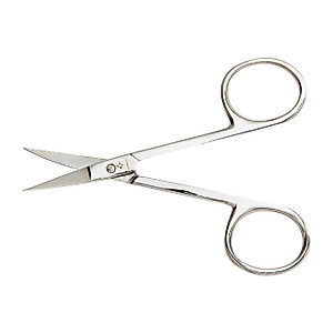 Mundial 701-S Specialty Forged 3 1/2" Curved Embroidery Scissors, Extra Fine Points