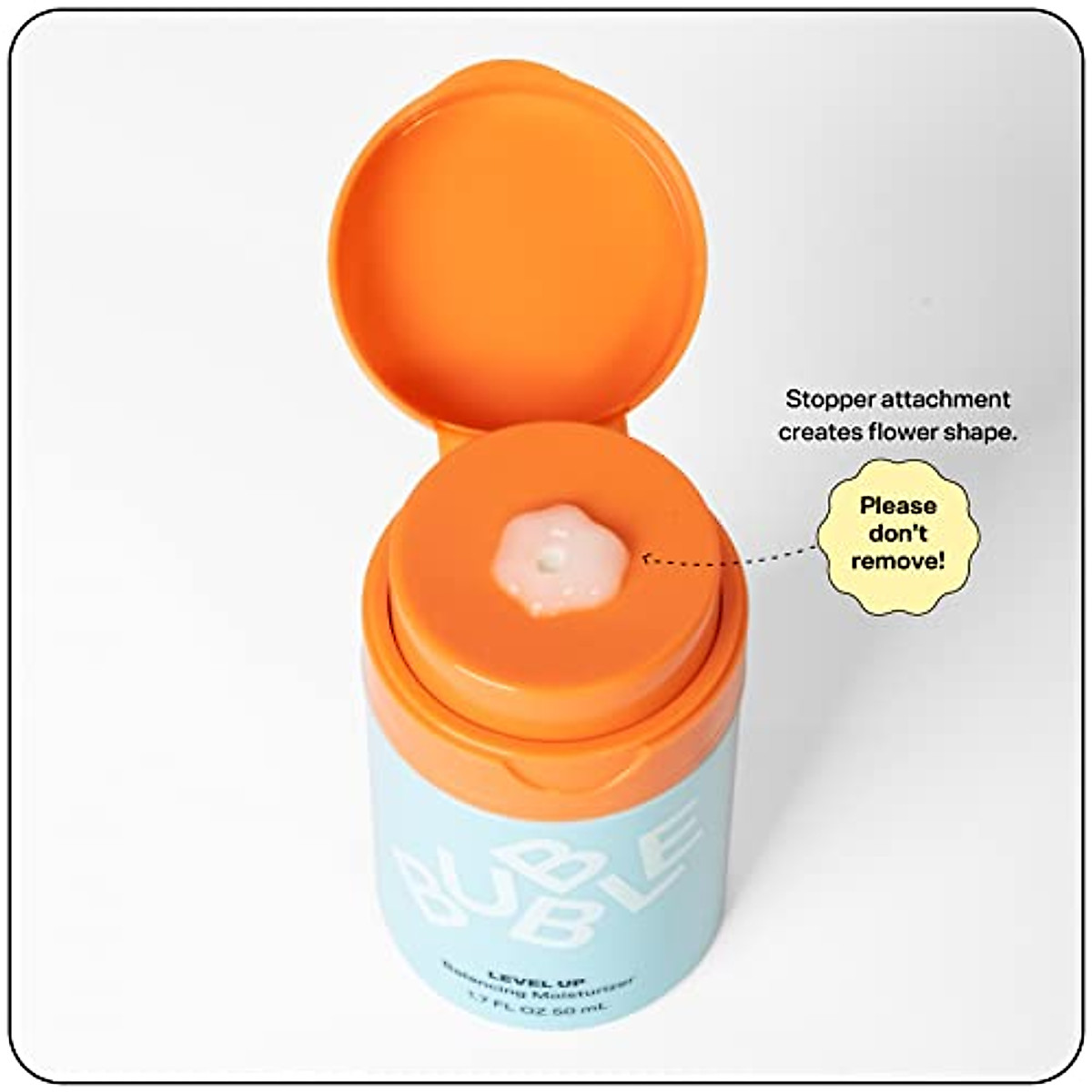 Bubble Skincare Level Up Balancing Gel Moisturizer - Zinc PCA, Niacinamide + Yarrow Extract Improves Texture, Radiance & Restores Hydration - Shine-Free Face Moisturizer for Acne Prone Skin (50ml)