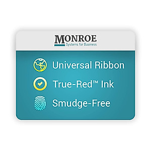 Monroe Calculator M33X Super Saturated Ribbon Cartridge for Monroe 6120X, 2020PlusX, 122PDX, 8130X, 8145X, and UltimateX