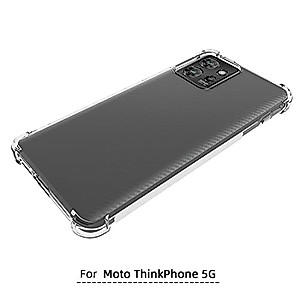 Osophter for Moto ThinkPhone Case,Motorola ThinkPhone 5G Case Clear Women Girls Boys Reinforced Corners TPU Shock-Absorption Flexible Phone Cover for Motorola Moto Think Phone 5G(Clear)