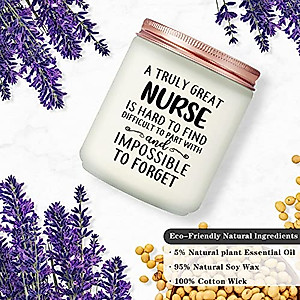 Maybeone Nurse Appreciation Gifts - A Truly Great Nurse is Hard to Find - Lavender Scented Candle Gift - Graduation, Retirement, Christmas, Birthday Gifts for Nurse - Thank You Gifts for Nurse