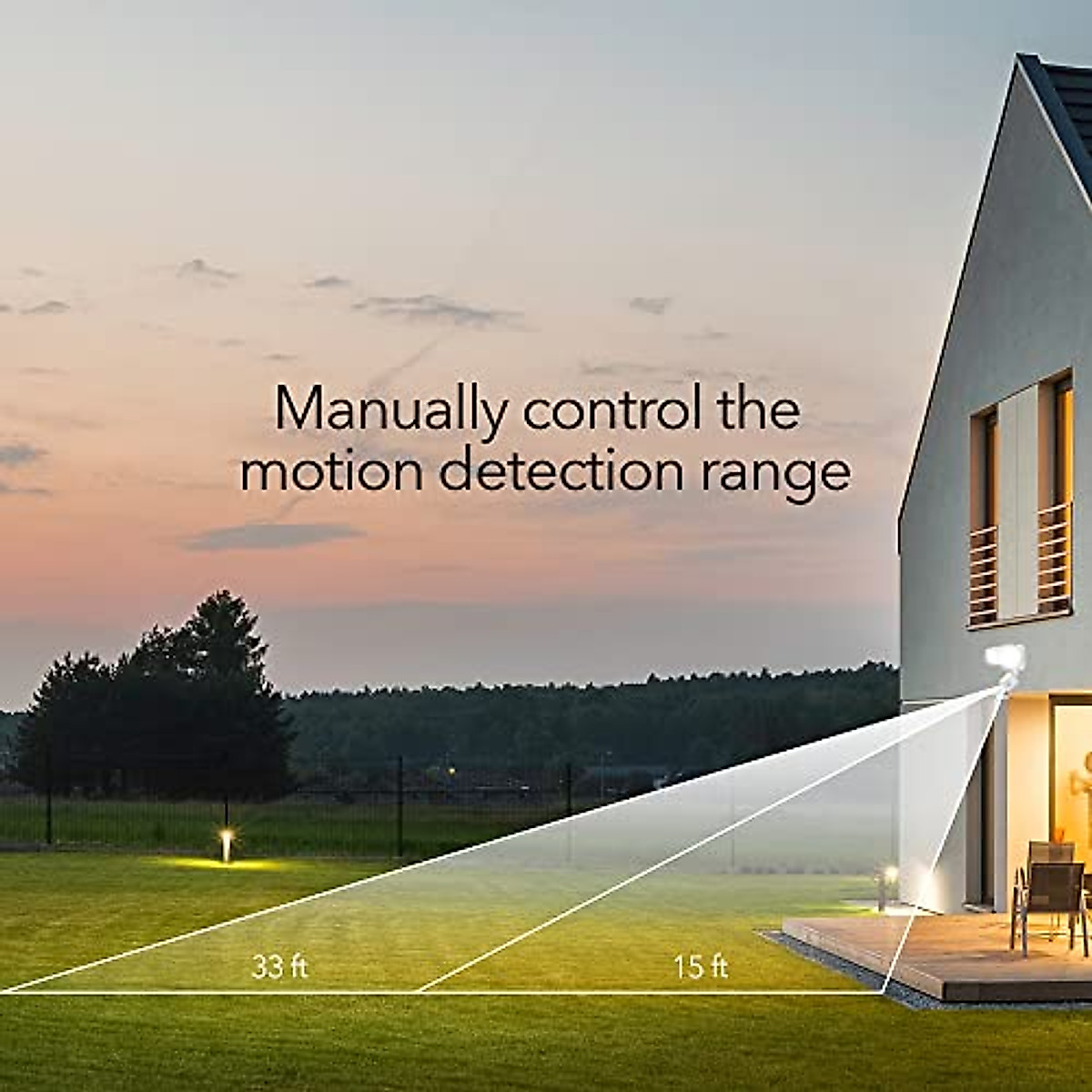 Wasserstein Wired Smart Floodlight - 2000 Lumens - Outdoor Floodlight with Motion Sensor and Timer Control for Your Garage, Garden, Porch and Anywhere Outdoor(White)