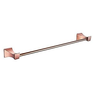 Stainless Steel Tower Bar Anti-Rust Bathroom Washroom Single Towel Rail Rod Towel Rack Shelf Holder Wall Mounted Chrome Gold,1 pcs Rose Gold