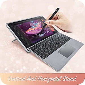 i-Blason Cosmo for Microsoft Surface Pro 11 Case/Pro 10 Case/Pro 9 Case 5G Slim Stylish Protective Bumper Shockproof Stand Folio Case for Surface Pro 9 Compatible with Type Cover Keyboard, Marble