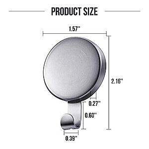 Jetec 6 Pcs Magnetic Hooks for Fridge Magnetic Wreath Hanger Attract Reliable Neodymium Magnetic Hooks for Christmas Kitchen, House, Workplace, Office and Garage Door Decoration