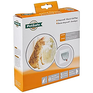 PetSafe Staywell 4 Way Locking Classic Cat Flap, Easy Install, Durable, Pet Door for Cats