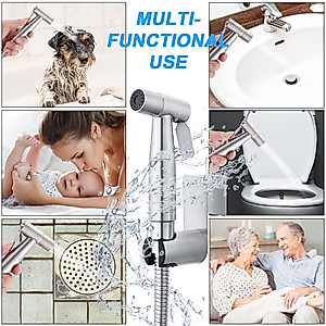 YA MI Multifunctional hand-held Bidet Spray, bathroom diaper shower, spray, hose and accessories - bidet hand-held toilet sprinkler with dual spray function(One pack)