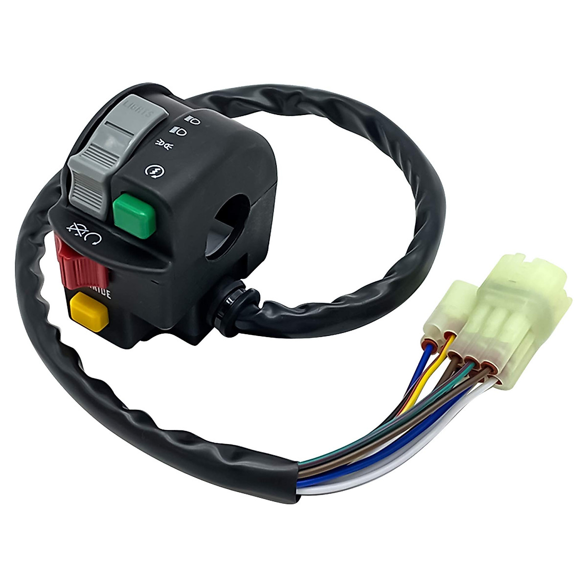 M MATI Left Handlebar Control Start Stop Headlight Switch for Arctic Cat 350 CR 366 400 425 450 XC450 Alterra 500 3313-428