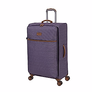it luggage Beach Stripes 30" Softside Checked 8 Wheel Spinner, Blue/Pink