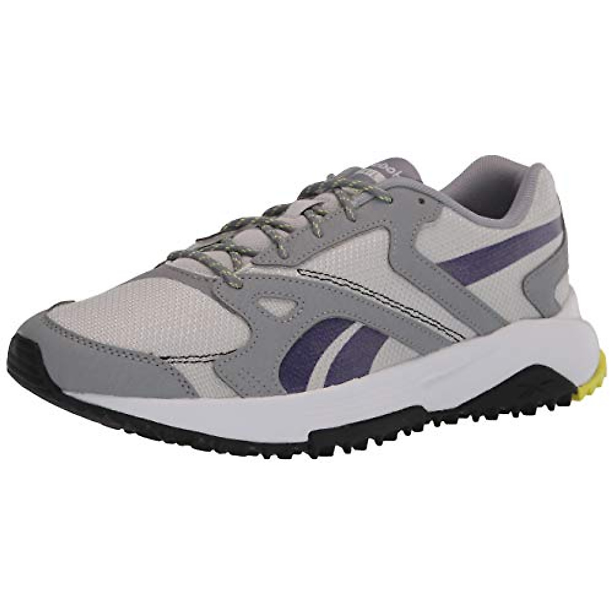 Reebok women's Lavante Terrain Running Shoe, Pure Grey/Yellow Flare, 8.5 US