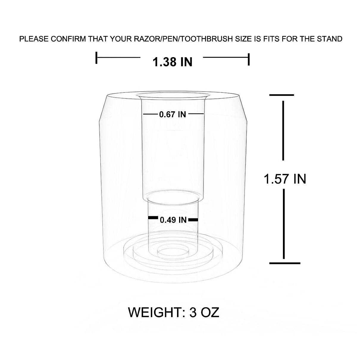 DEDGE Safety Razor Alloy Stand For Bathroom Accessory