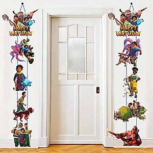 Strange World Porch Sign Door Hanging Banner, Strange World Movie Theme Birthday Party Supplies for Strange World Party Decorations Decor