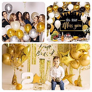 Gold Metallic Balloons - 60pcs, 5 Inch, Golden, For Christmas, Valentine's Day, Parties & More