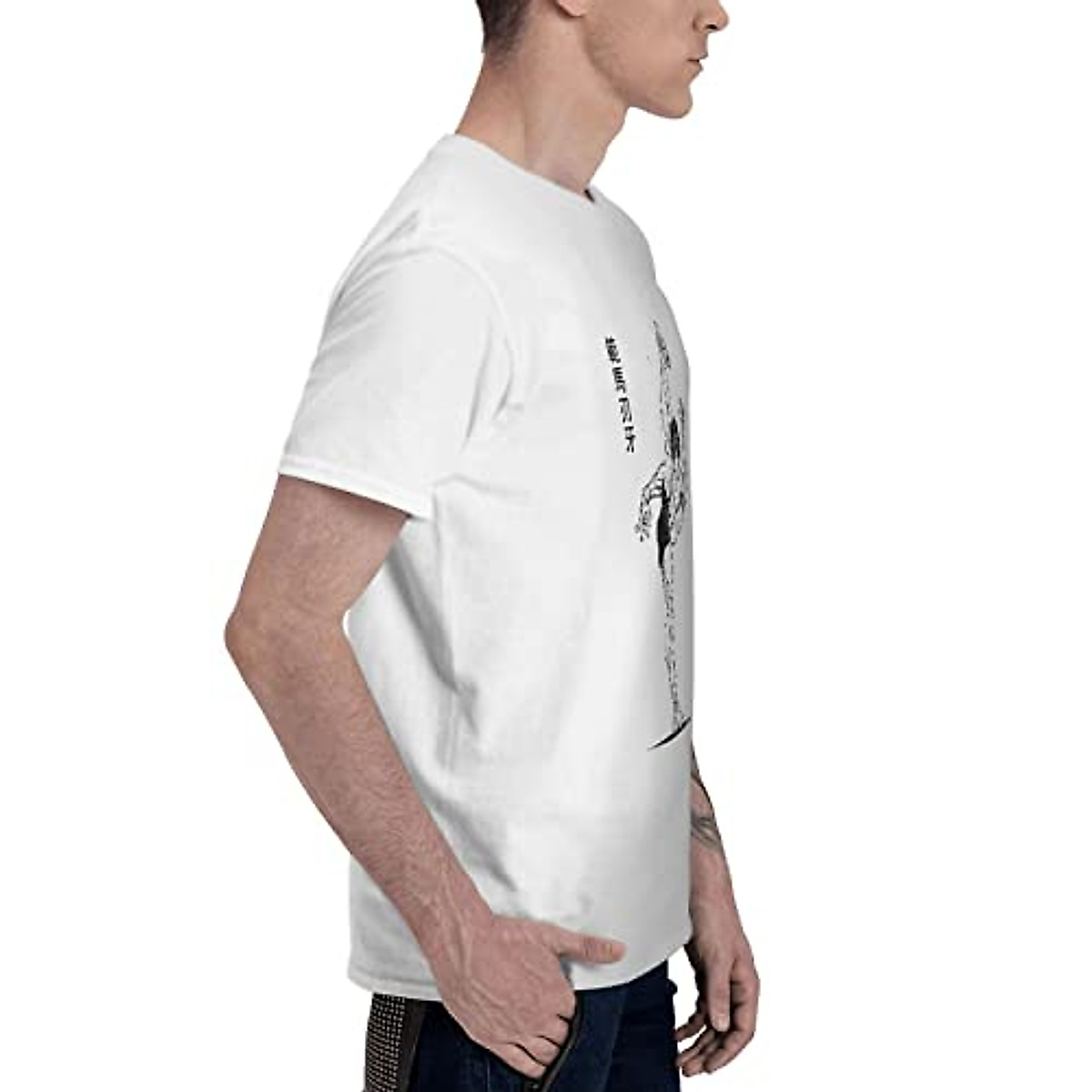 Baki The Grappler Shirt Mens Anime Casual Fashion Cotton Crew Neck Short Sleeve Tops T-Shirt Summer for (Men,Man,Mens) White