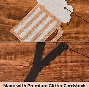 Party101 Finally 21 Banner - 21st Birthday Decorations for Her - Black & Rose Gold Glitter 21 Birthday Decorations for Her- Happy 21st Birthday Decorations for Women - 21st Birthday Banner