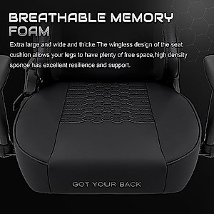 IWMH Office Chair for Adults, Ergonomic Computer Chair with Lumbar Support, High Back Executive Swivel Rolling Desk Chair, Height Adjustable (Black 1)