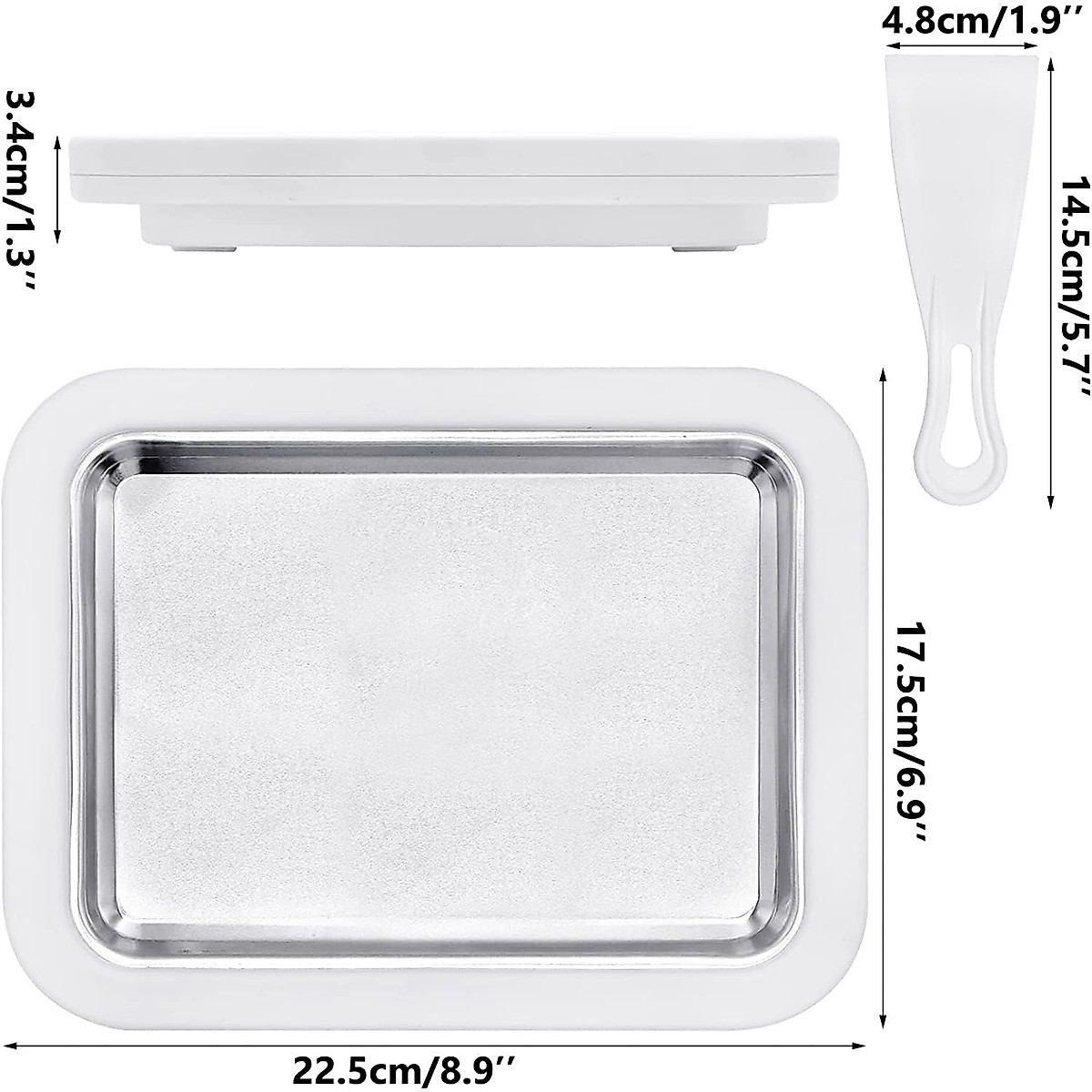 Instant Ice Cream Maker,Rolled Ice Cream Maker, Soft Serve Ice Cream maker,Perfect for Frozen Yogurt, and More! Food grade stainless steel ice cream roll machine for home us.