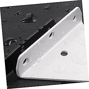 Levemolo Partition Support Frame Table Shelf Brackets Heavy Duty Shelf Brackets Wall Hanger Hooks Plant Holder Wall Mounted Shelf Brackets Clothes Hanging Rack Stand White Stainless Steel