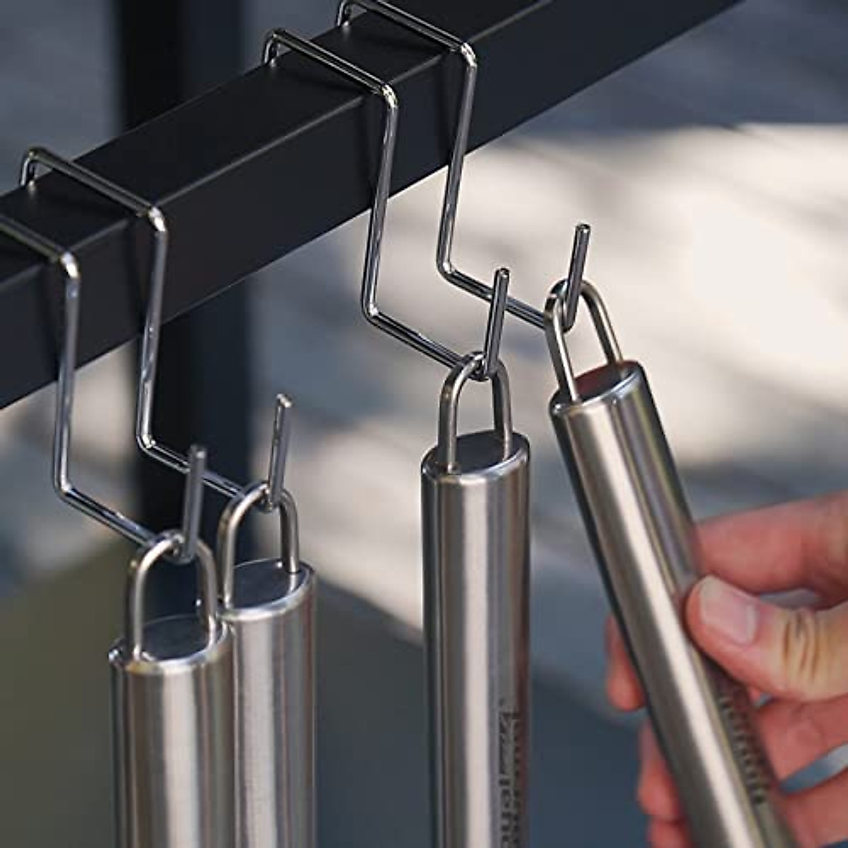 Royal Gourmet Dining Cart Table with Double-Shelf, Movable Stainless Steel Flattop Grill Cart, Hooks, Side Handle, Multifunctional and Commercial PC3401S (Silver)