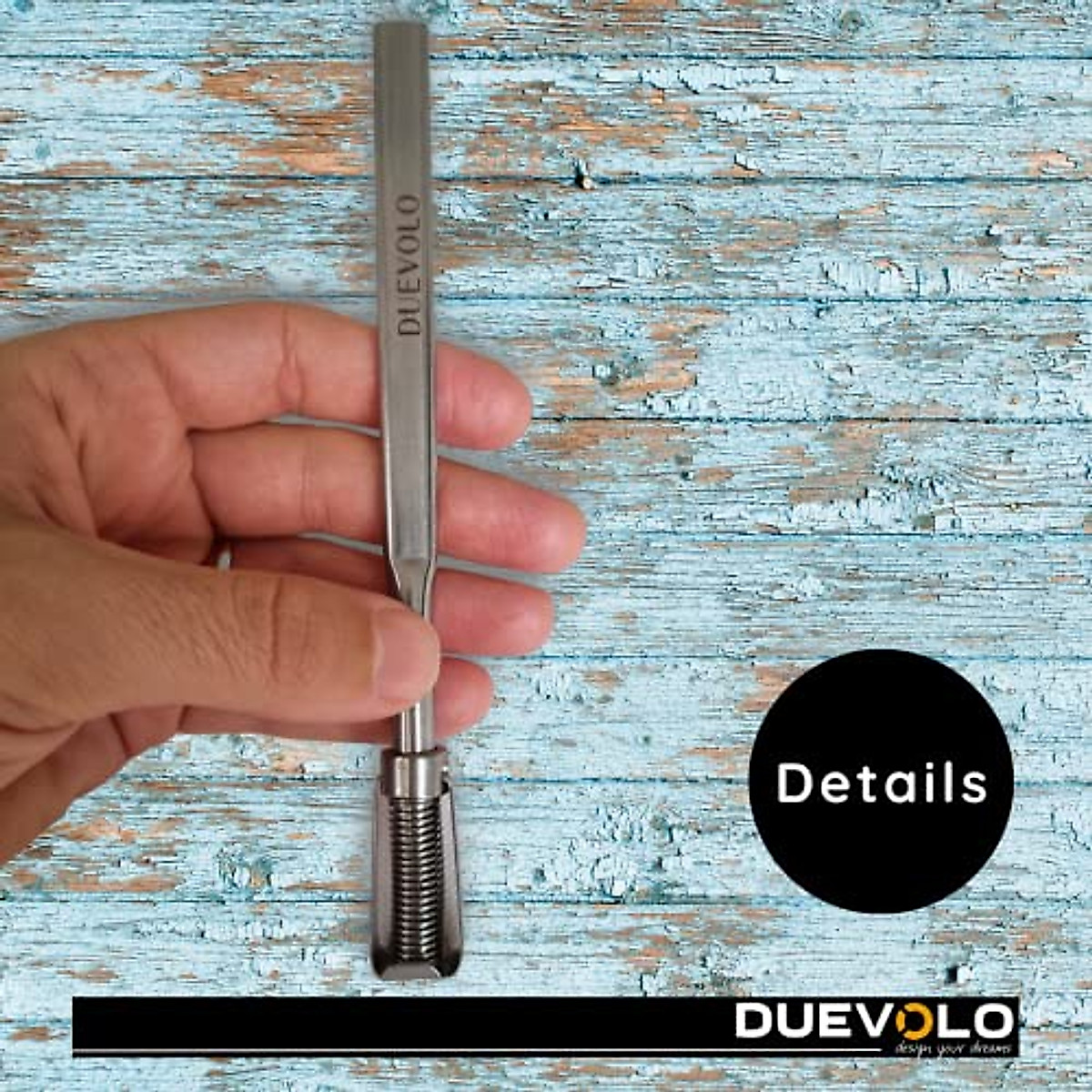 DUEVOLO Stainless Steel Spring Bombilla Flat (Straw), with detail heat difusor. Removable system for easy cleaning. Yerba Mate Cup Bombilla Gourd Drinking Filter Straws. Yerba Mate Gourd.