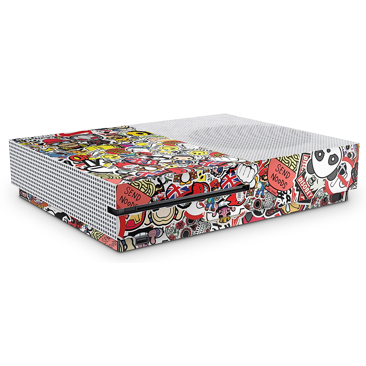 GNG Stickerbomb Skin Decal Sticker Compatible with Xbox One S Console + 2 Controller Skins
