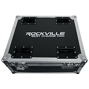 Rockville Best Pack H2O (6) Water Resistant Battery Par DJ Lights+Charge Case