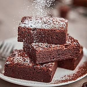 Silicone Brownie Pan - 2 Pcs 4-Cavity Non-stick Square Baking Molds, Perfect for Chocolate Covered, Cornbread, S'mores, Muffin and Cakes, Air Fryer Accessories